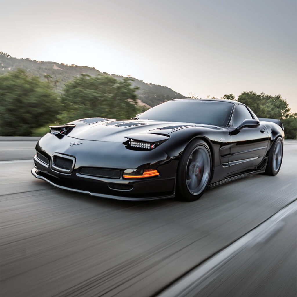 Tastefully Modified Chevy Corvette C5 Z06 with Sleepy Headlights