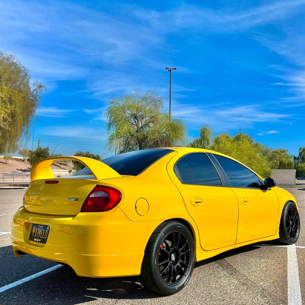 Modified Dodge Neon SRT4 Yellow Rocket