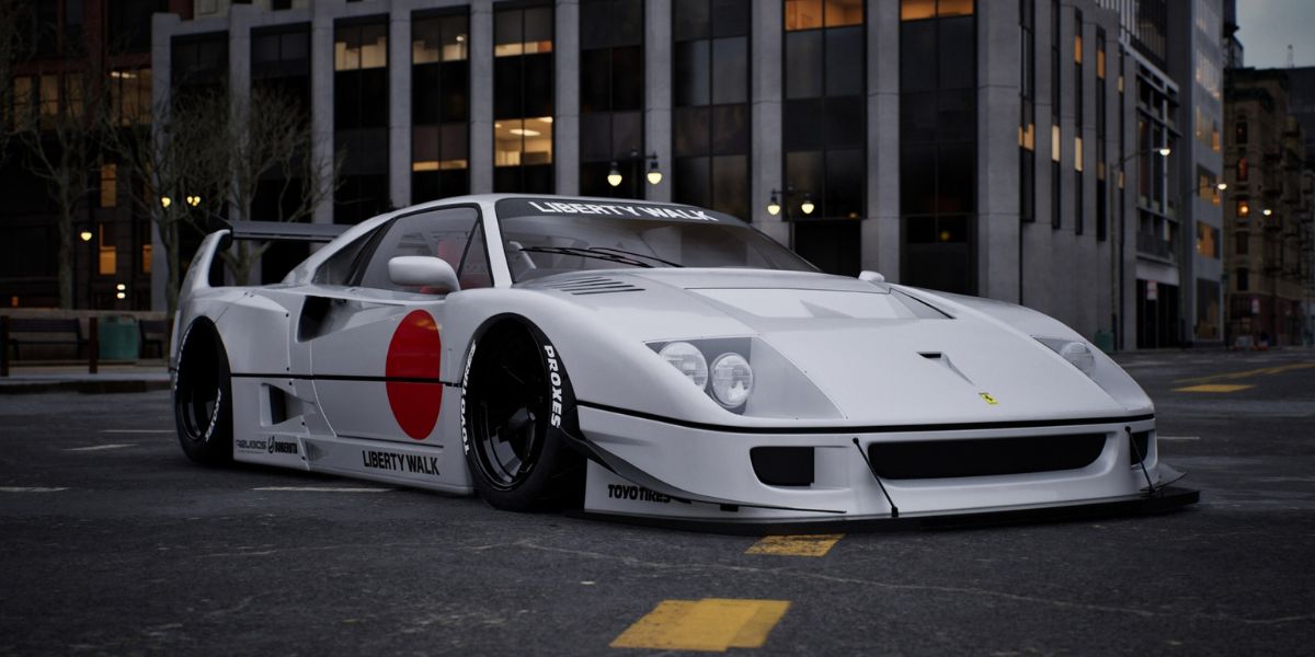 Liberty Walk Wide Body Ferrari F40 by Kato San - Specs&Mods