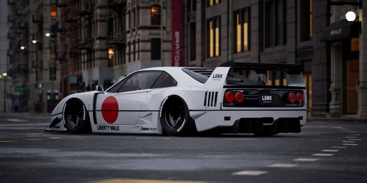 Liberty Walk Wide Body Ferrari F40 by Kato San - Specs&Mods