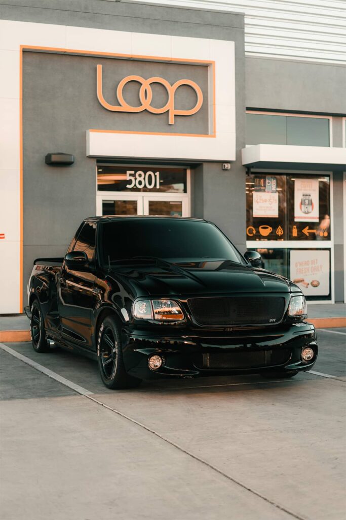 Black Modified Ford F150 SVT Lightning With Custom Upgrades - Specs&Mods