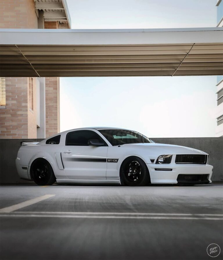 Modified Ford Mustang GT California Special S197 on Air Suspension