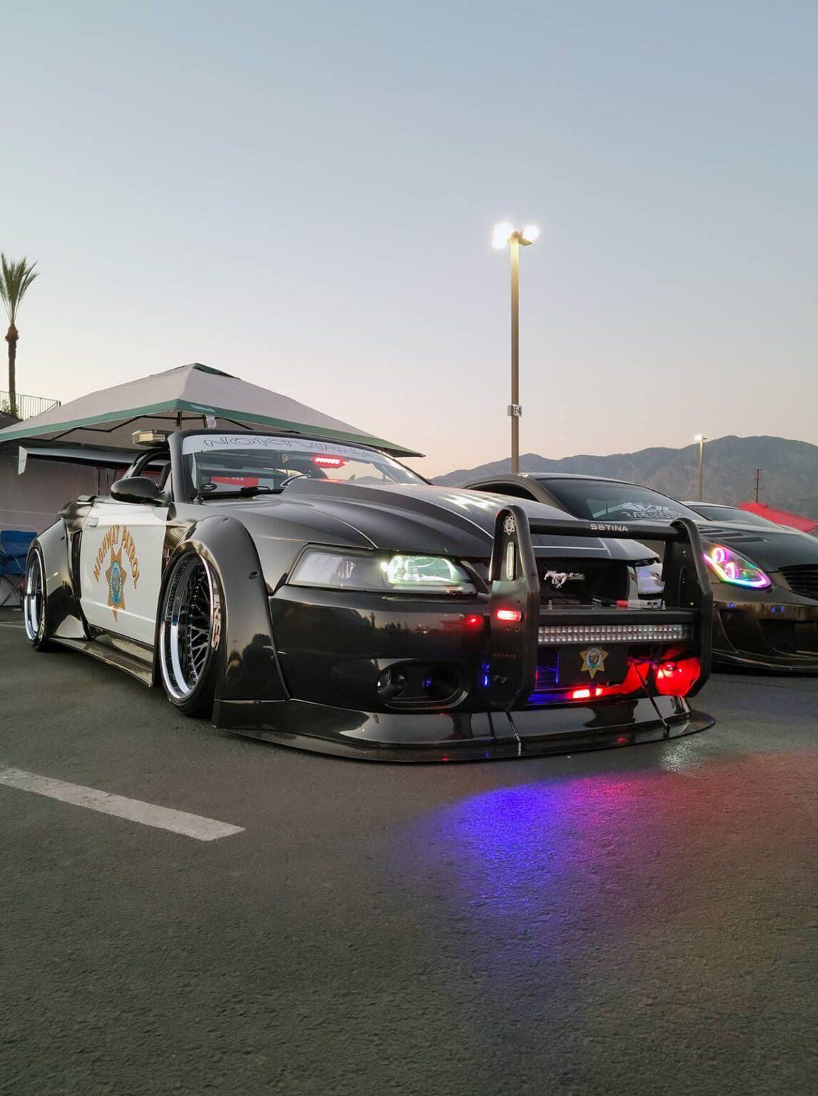 Custom Ford Mustang New Edge Convertible with Wide Body
