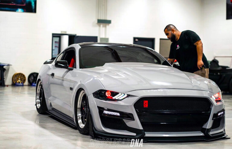 Slammed & Modified Ford Mustang GT With GT500 Front Bumper - Specs&Mods