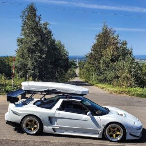 Modified HONDA NSX With a Roof Cargo Box for Camping in Japan