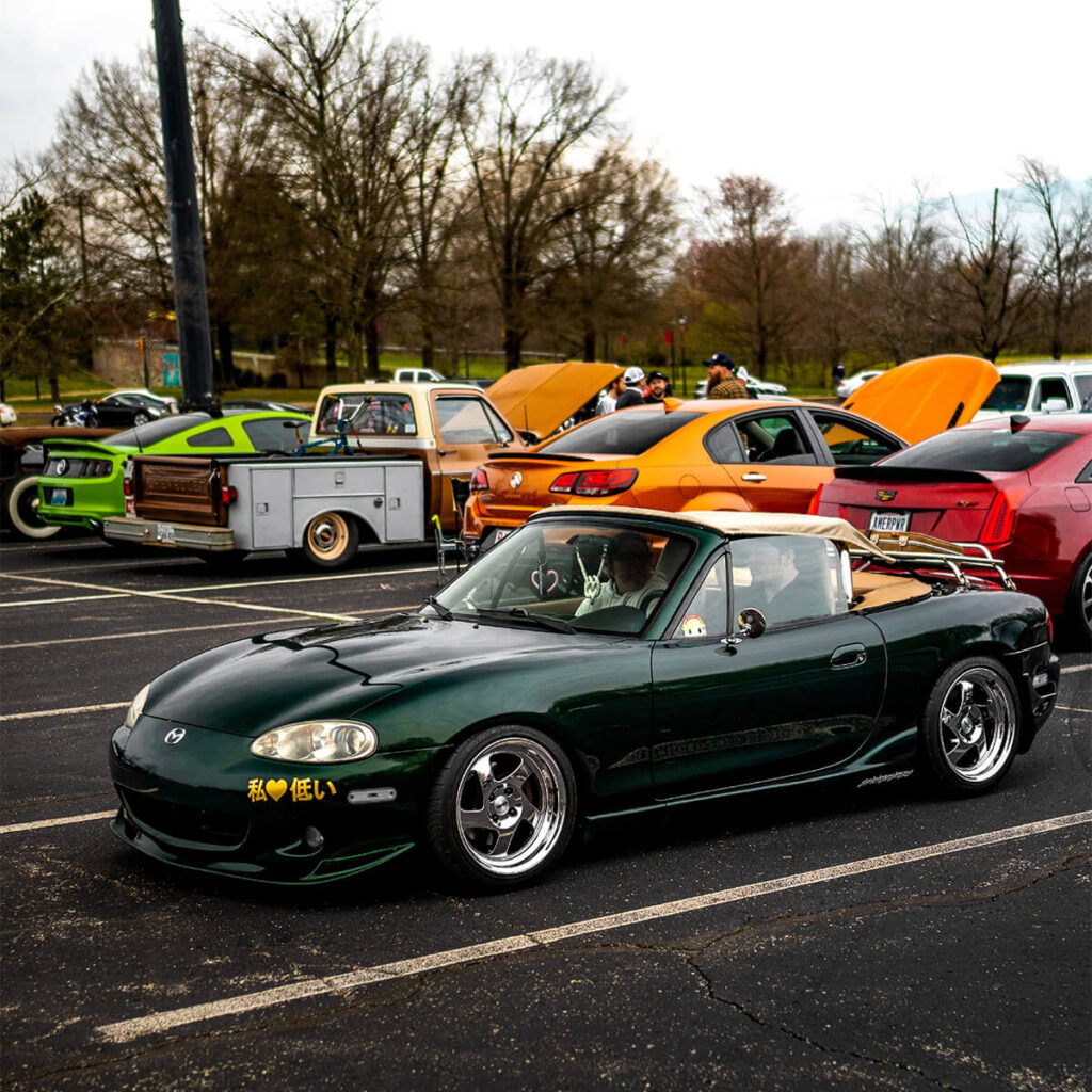 Tastefully Modified Mazda MX5 Miata NB With Retro Styling