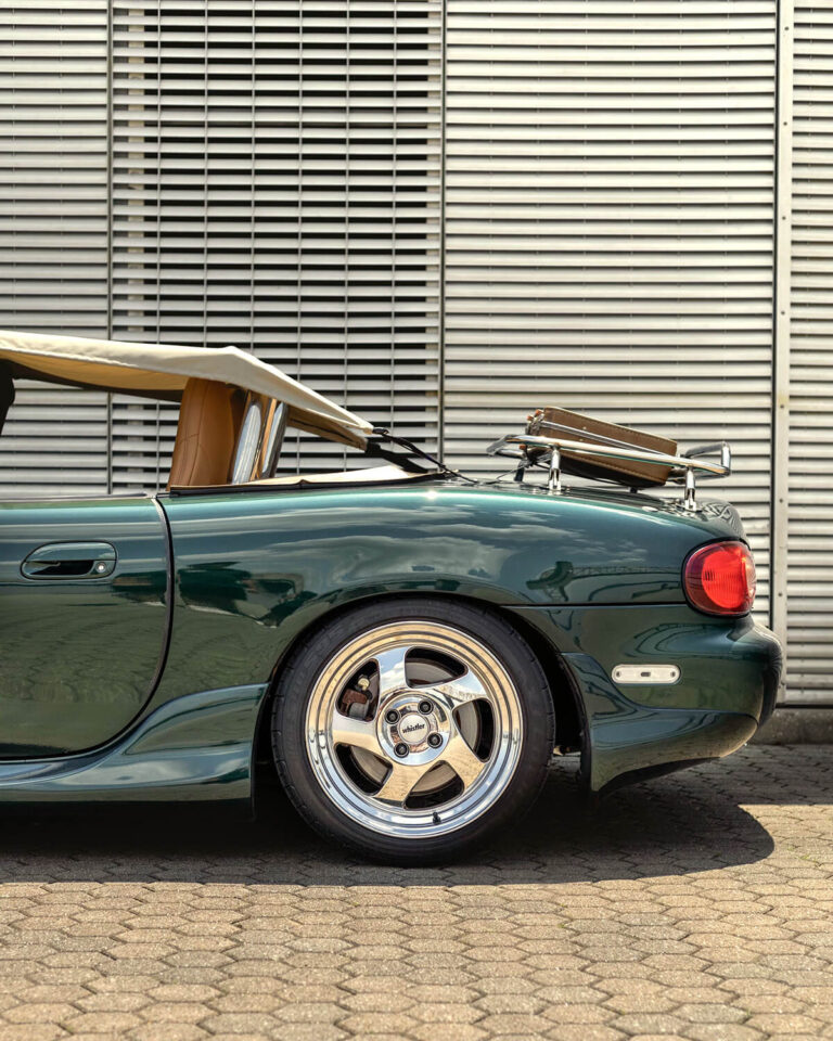 Tastefully Modified Mazda MX5 Miata NB With Retro Styling