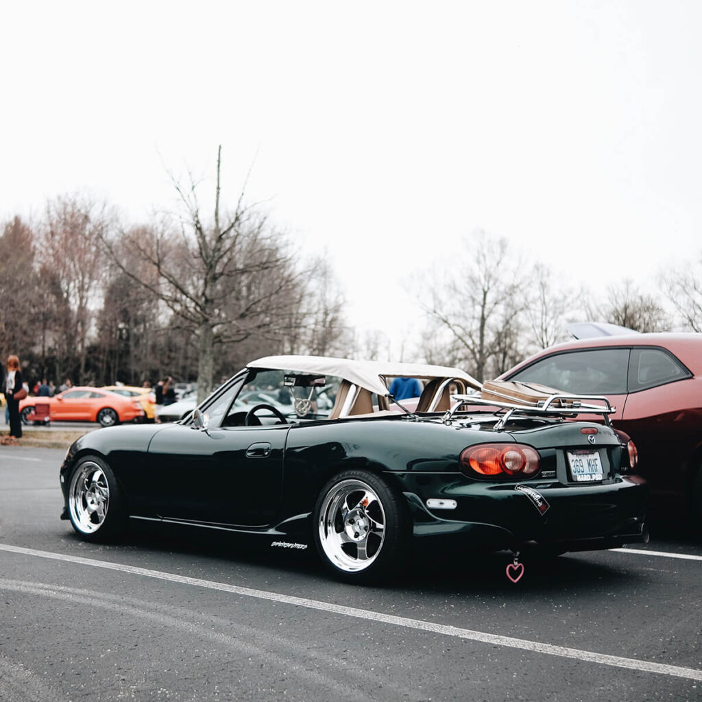 Tastefully Modified Mazda MX5 Miata NB With Retro Styling