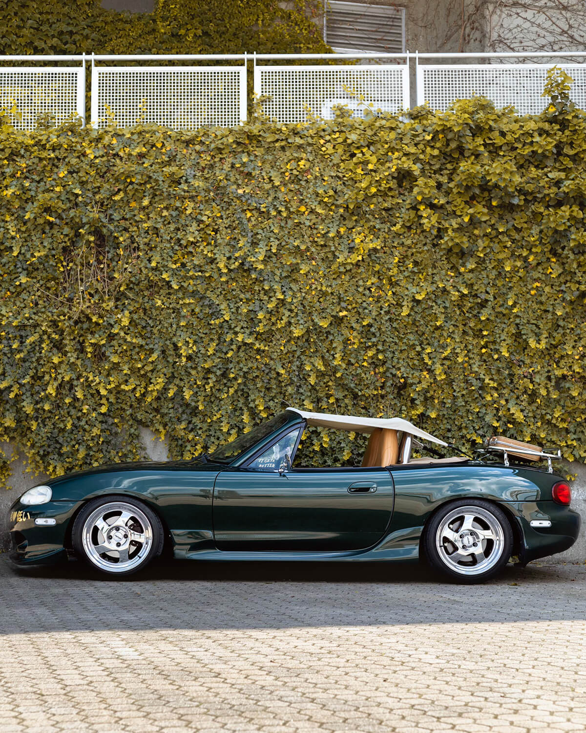 Tastefully Modified Mazda MX5 Miata NB With Retro Styling