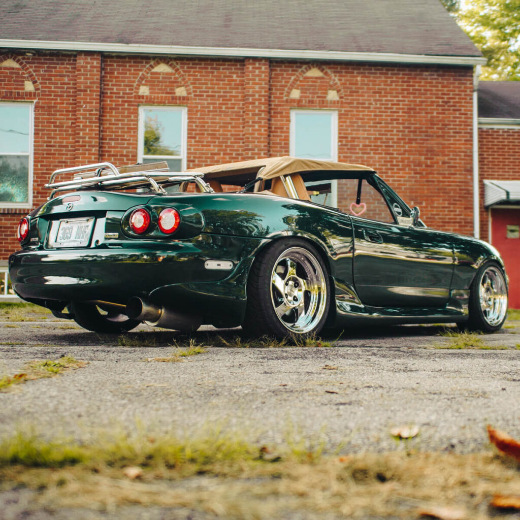 Tastefully Modified Mazda MX5 Miata NB With Retro Styling