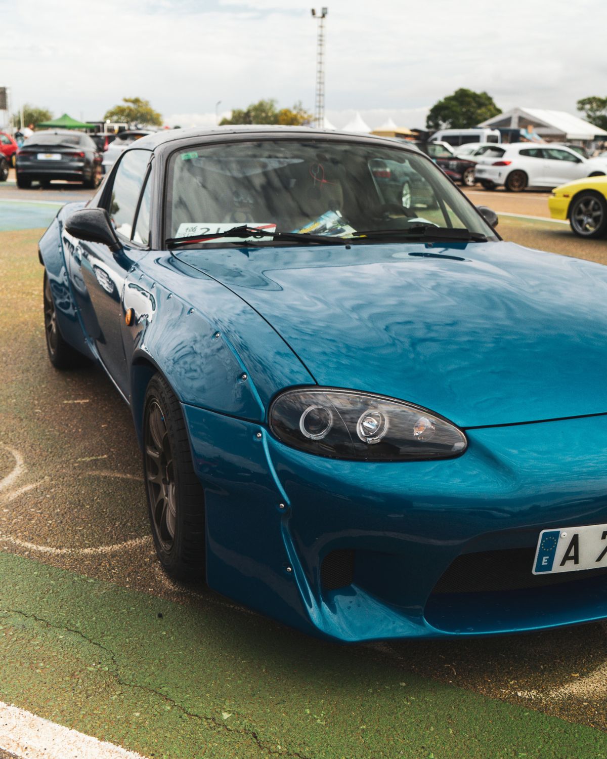 Modded Mazda Miata NB With a CarbonMiata Wide Body Kit