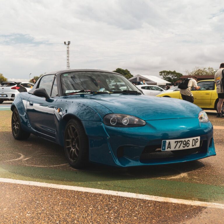 Modded Mazda Miata NB With a CarbonMiata Wide Body Kit