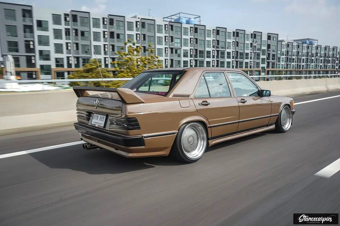 Bagged 1986 Mercedes 190E on AMG Hammer Rims From Thailand - Part 2 ...