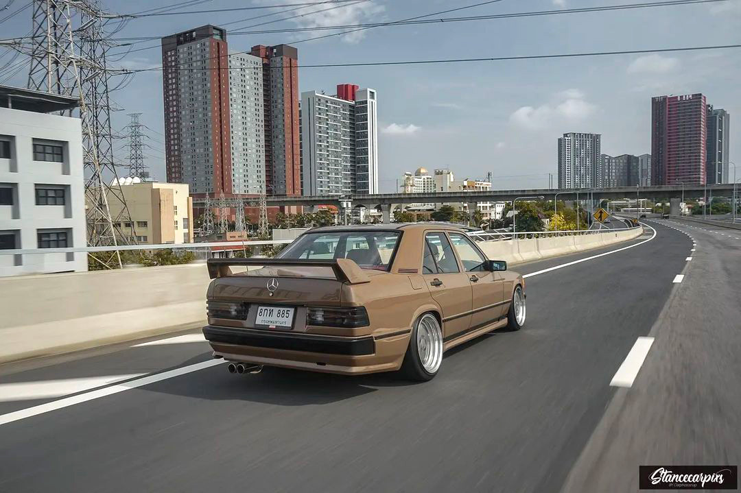 Bagged 1986 Mercedes 190E on AMG Hammer Rims From Thailand - Part 2 ...