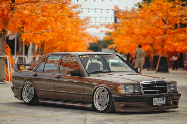 Bagged 1986 Mercedes 190E on AMG Hammer Rims From Thailand - Part 2 ...