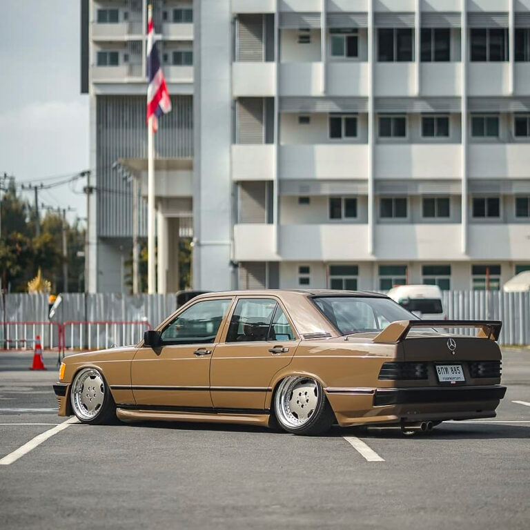 Bagged 1986 Mercedes 190E on AMG Hammer Rims From Thailand - Part 2 ...