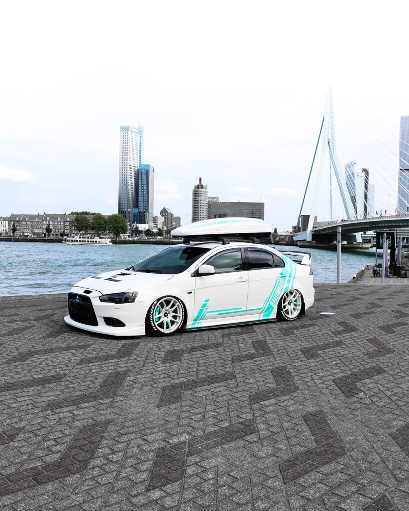 Modified Mitsubishi Lancer X RalliArt with Evo Bumper - Specs&Mods