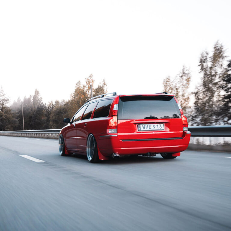 Modified Volvo V70 Wagon With a Low Stance
